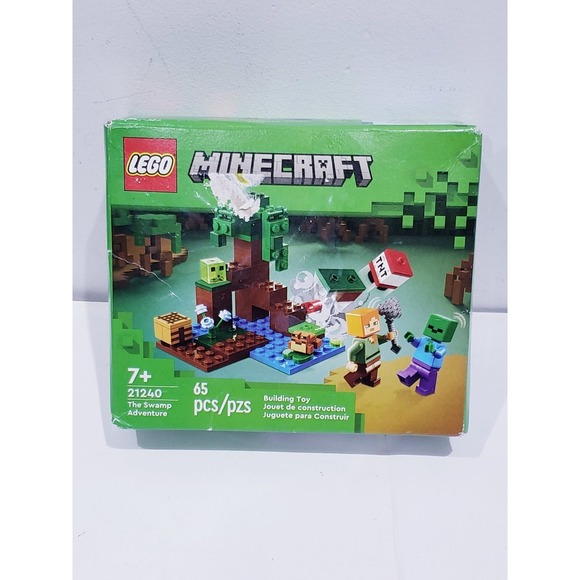 Lego | Toys | Lego Minecraft The Swamp Adventure 224 Building Toy Set ...